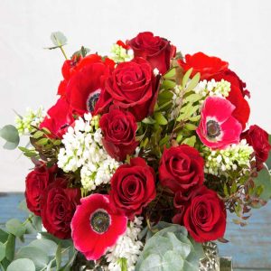 Bouquet fleur rouge - fleur de passion