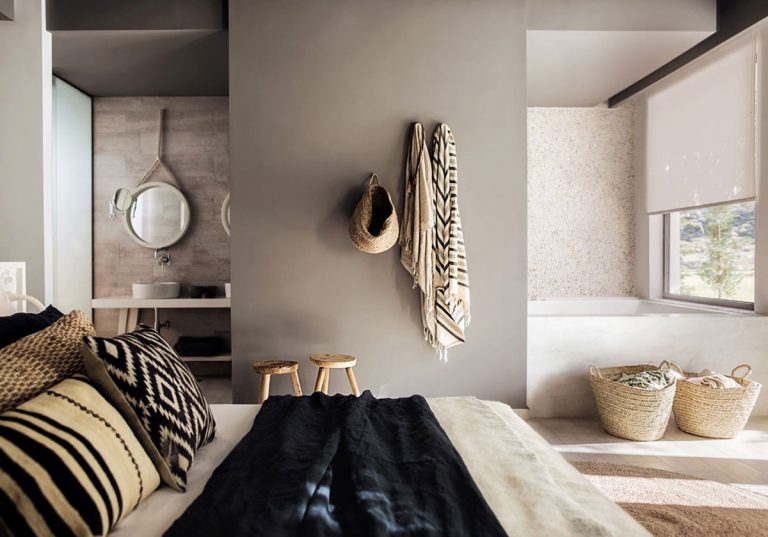 Chambre avec salle de bain et dressing - fleur de passion